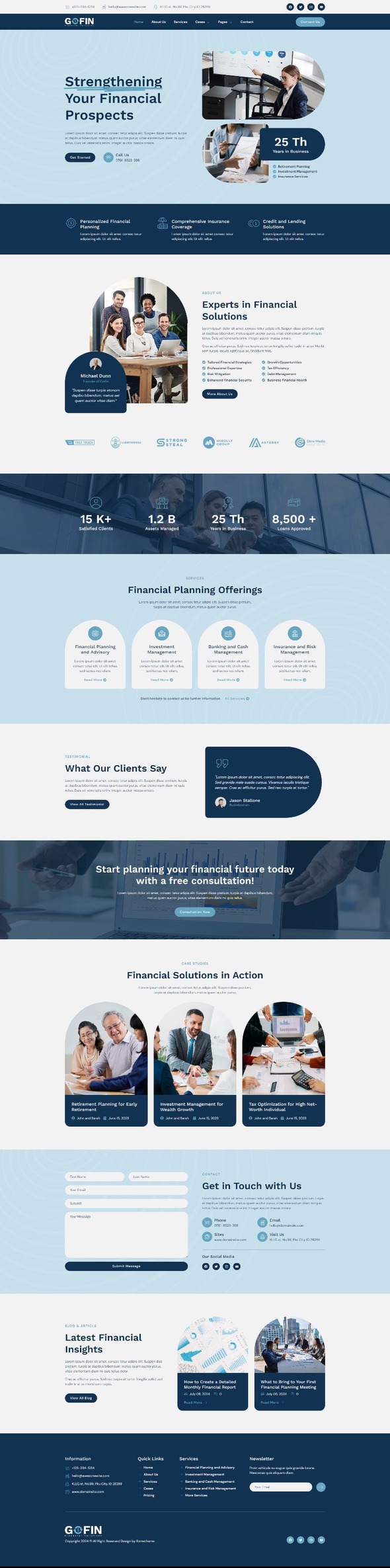 Gofin - Financial Solutions Elementor Template Kit by Rometheme ...